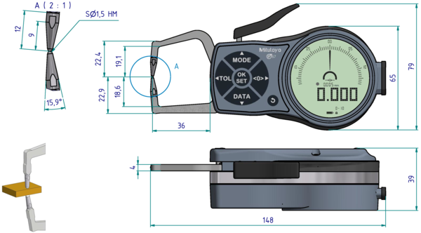 External Digital Caliper Gauge – https://shop-greenbau.ro